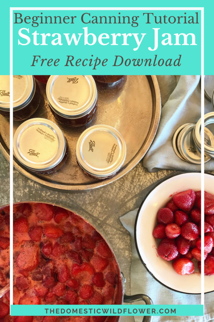 Strawberry Jam Canning Recipe & Tutorial for Beginners